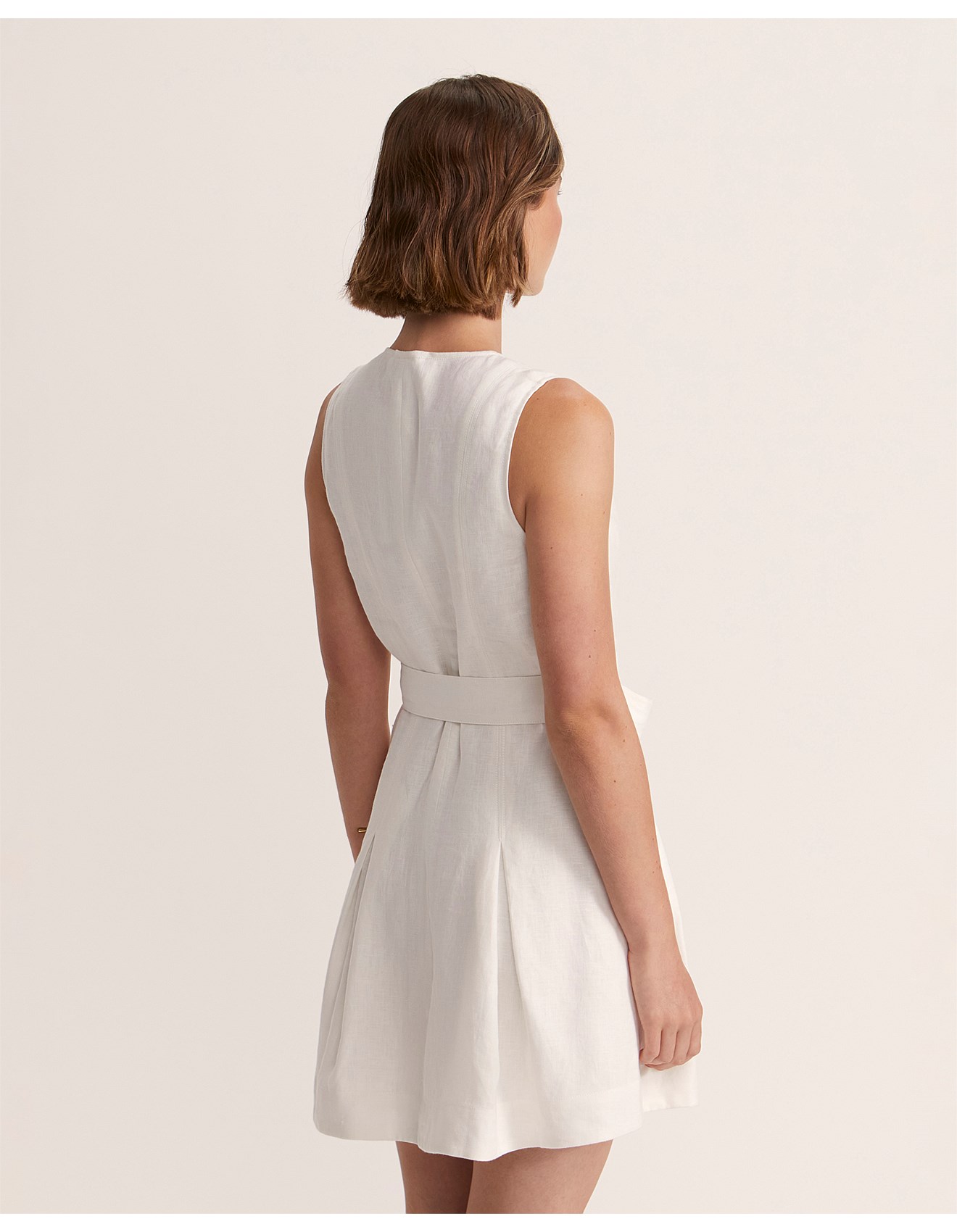 Saba Lila Linen Mini Dress | David Jones