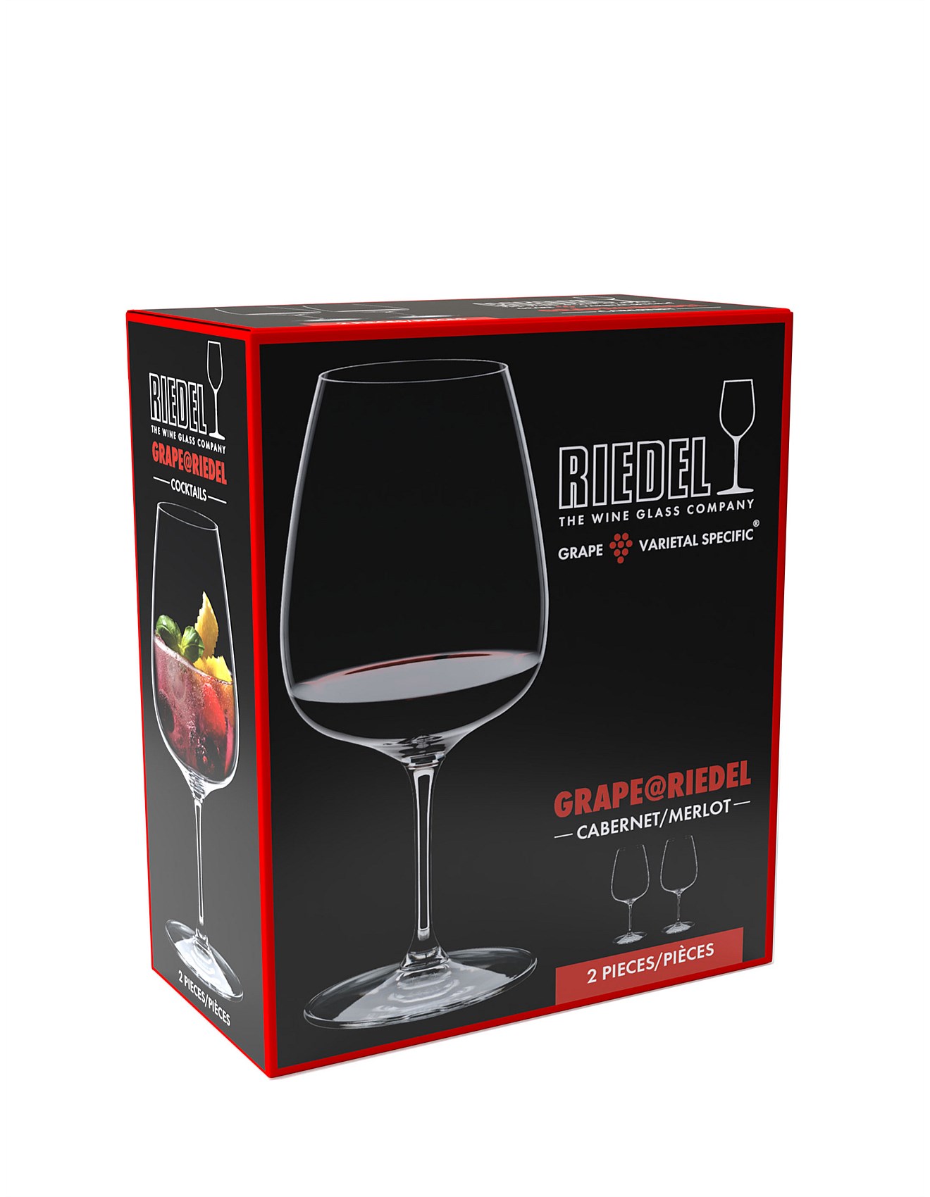 Riedel Grape@riedel Cabernet/merlot Wine/cocktail Glass Set Of 2 | David Jones