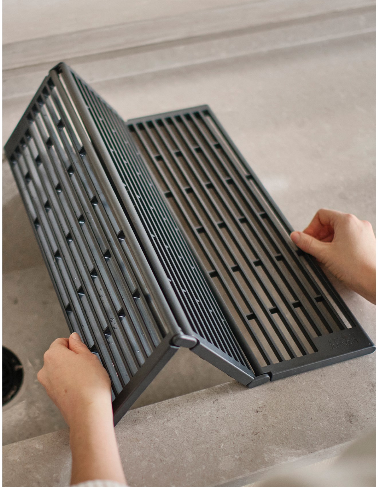 Joseph Joseph Platform Folding Over-sink Drainer | David Jones