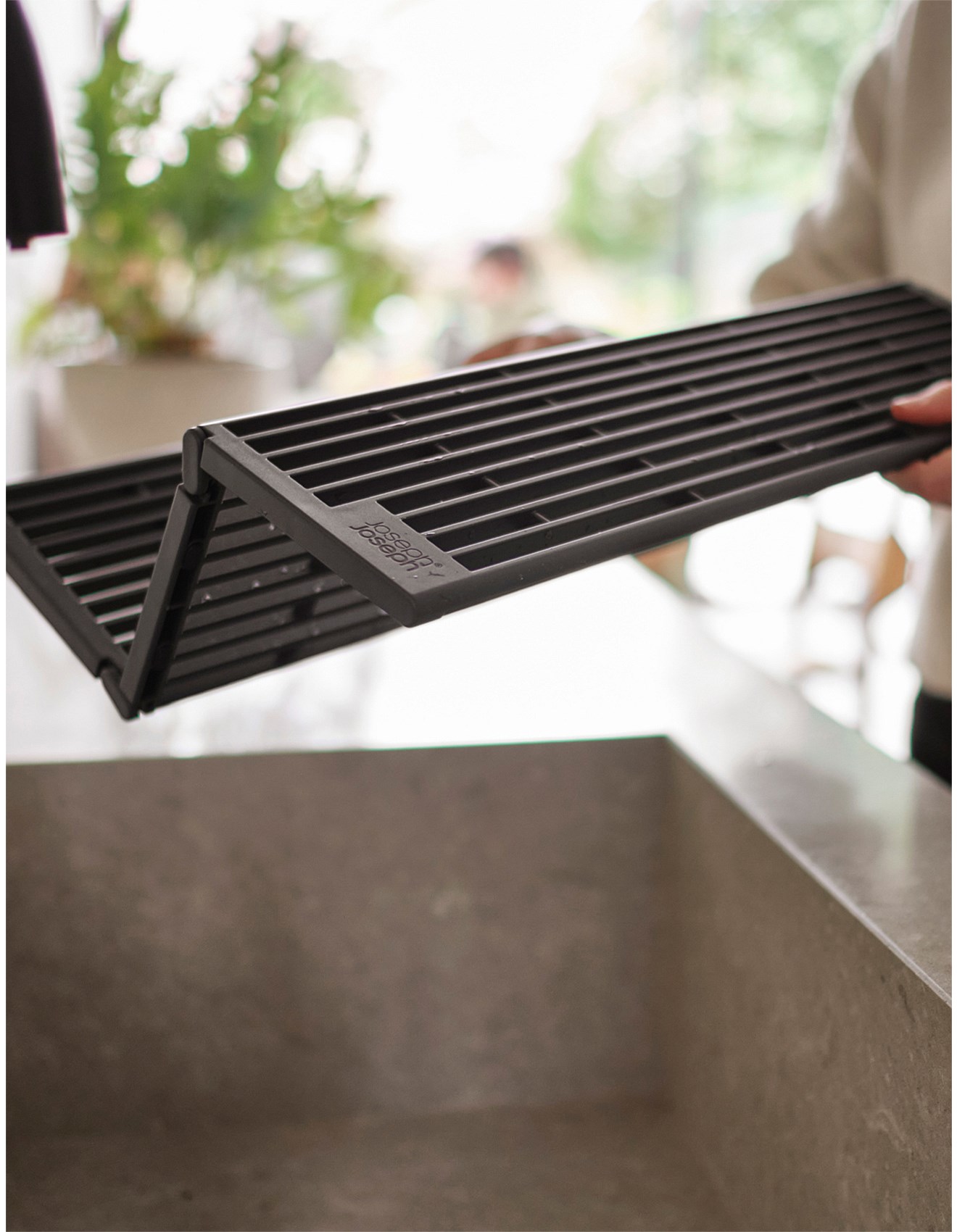 Joseph Joseph Platform Folding Over-sink Drainer | David Jones