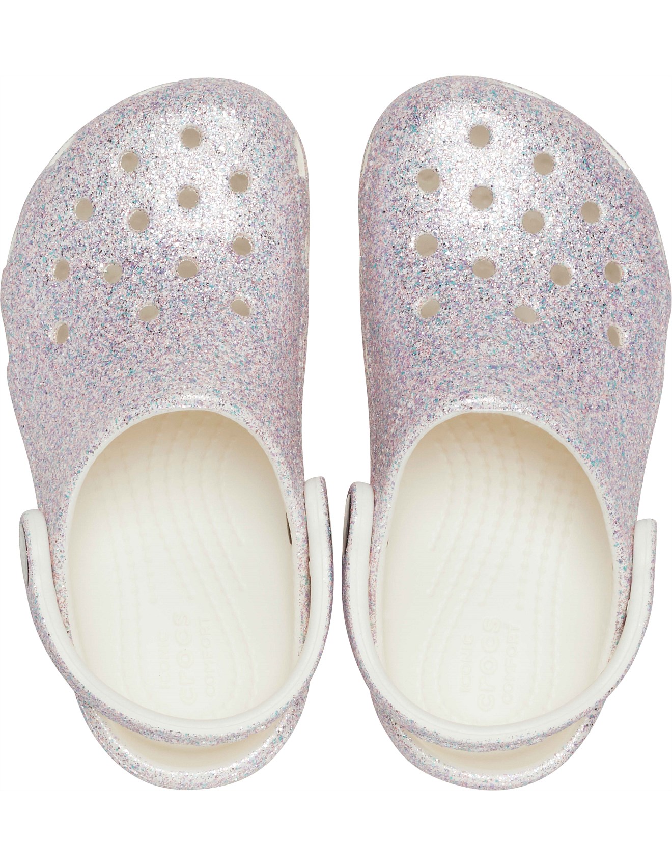Crocs Glitter Classic Clog Toddler | David Jones
