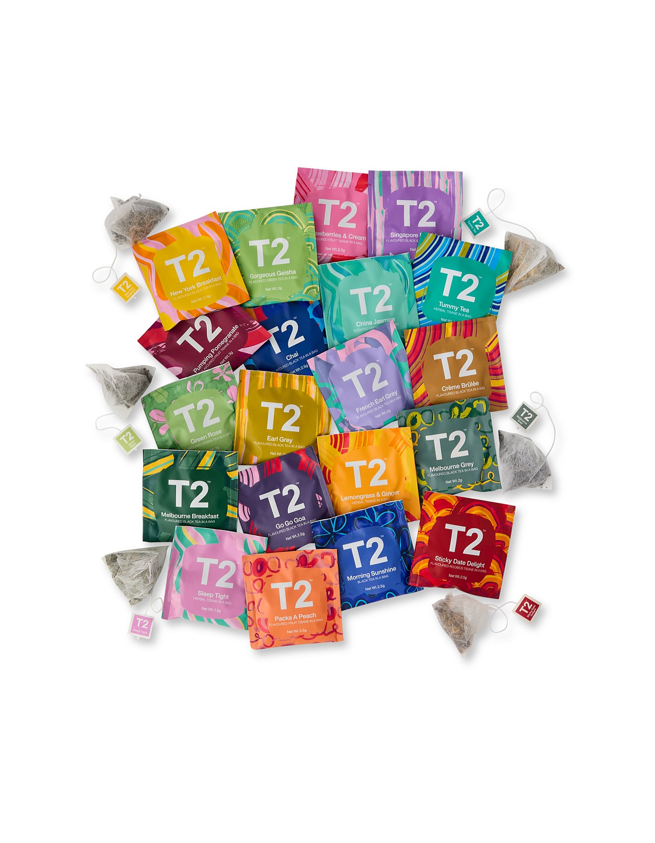 T2 the Super Selection Tea Bag Gift Pack 2024 | David Jones