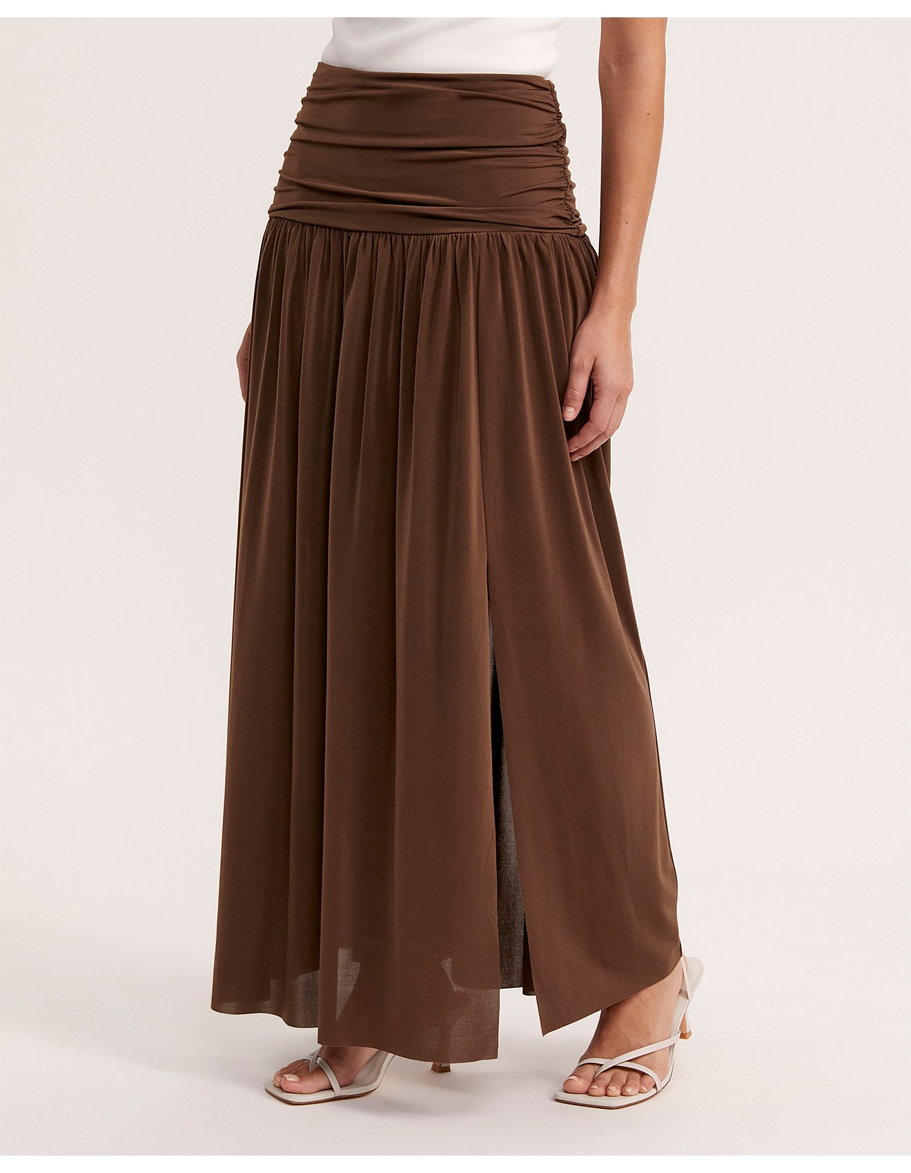 Saba Serena Rouched Maxi Skirt | David Jones