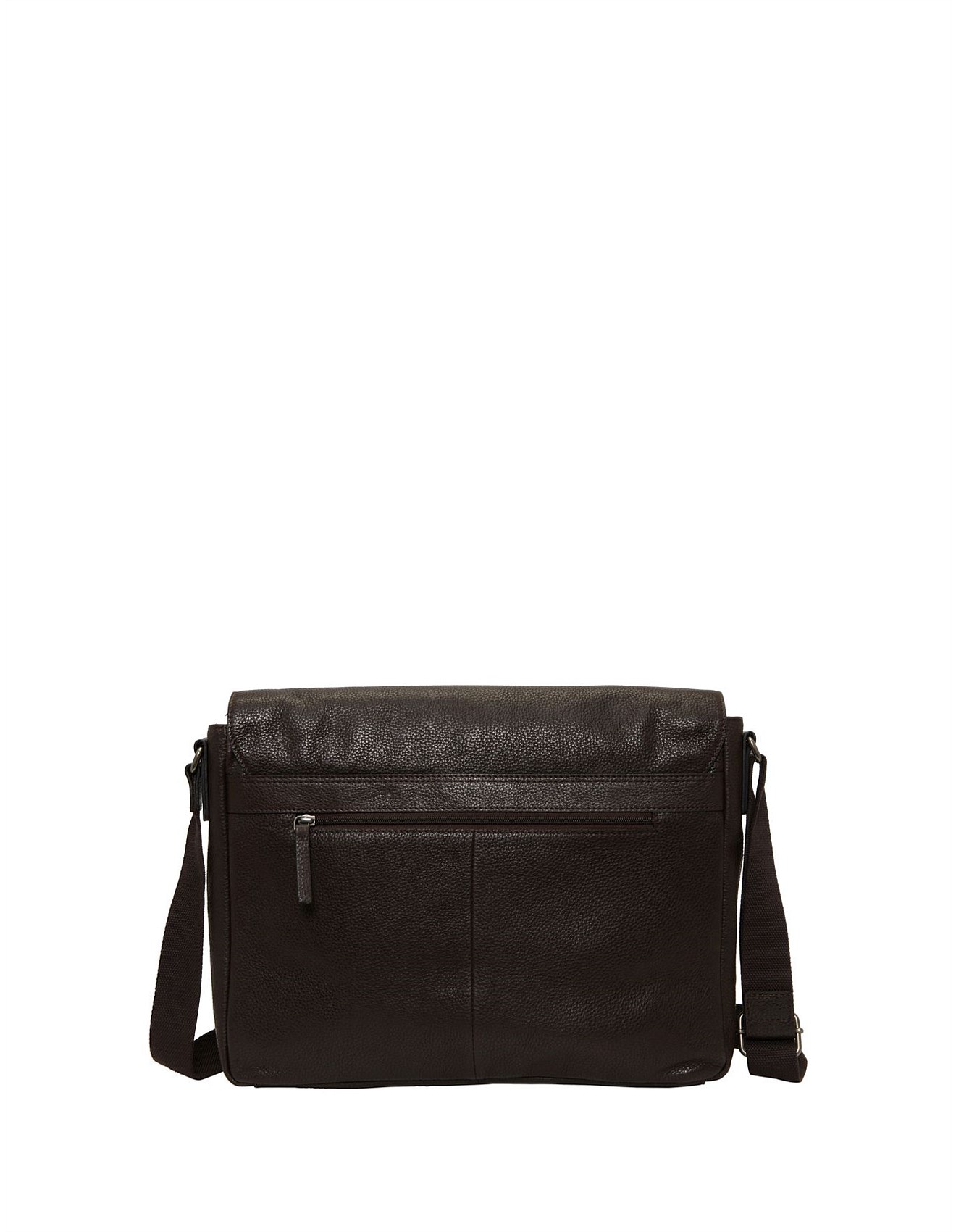 Alta Linea Pebble Leather Xl Messenger Bag | David Jones
