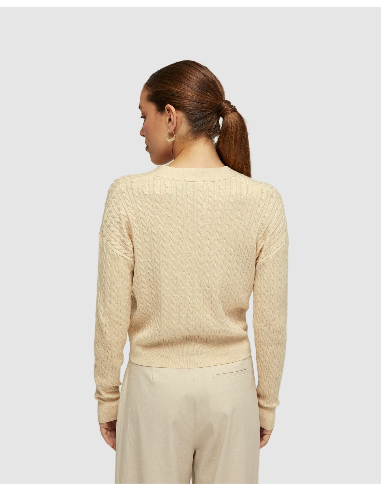 Oxford Erin Cable Cardigan | David Jones