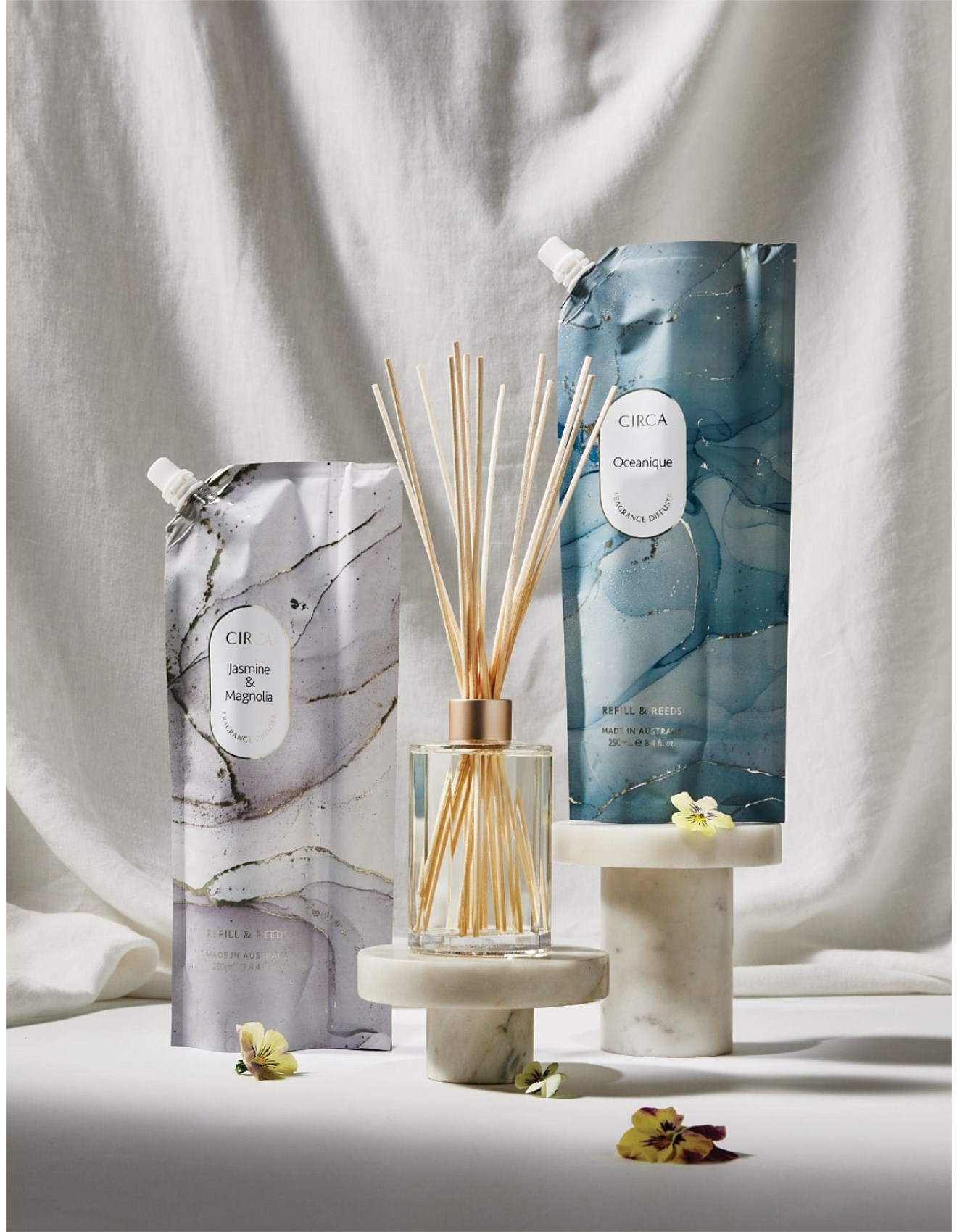 Circa Jasmine & Magnolia Reed Diffuser Refill Pouch & Reeds 250ml ...
