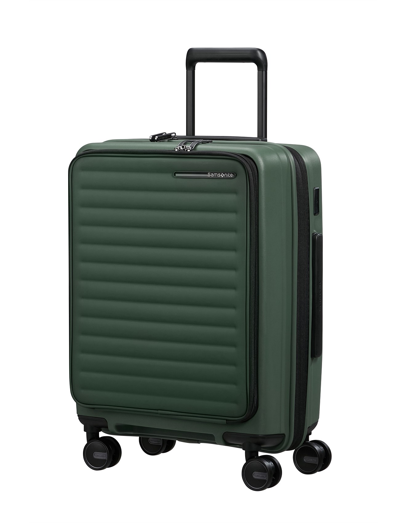 Samsonite Restackd Easy Access Expandable Suitcase 55cm Sage | David Jones
