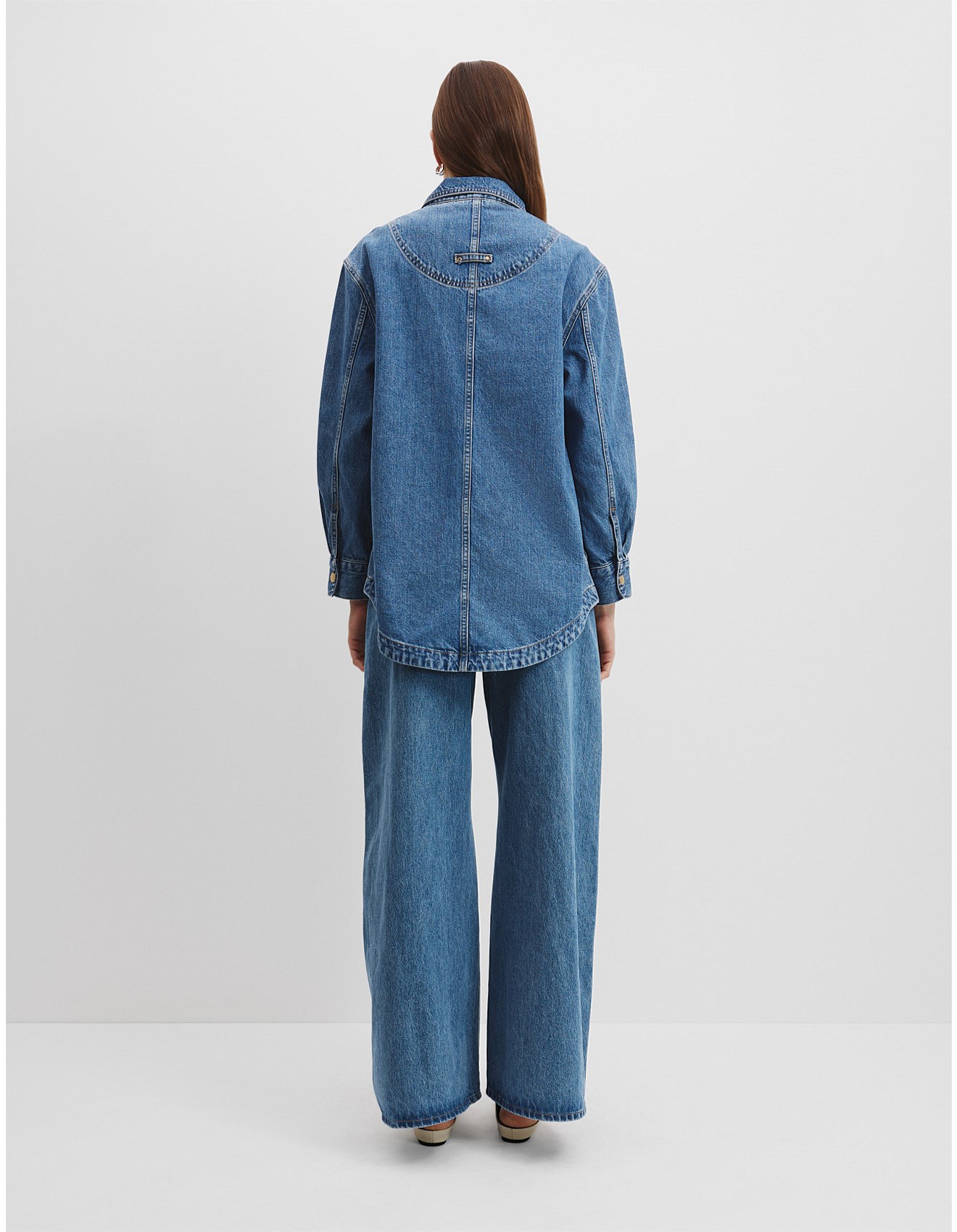 Country Road Denim Shacket | David Jones