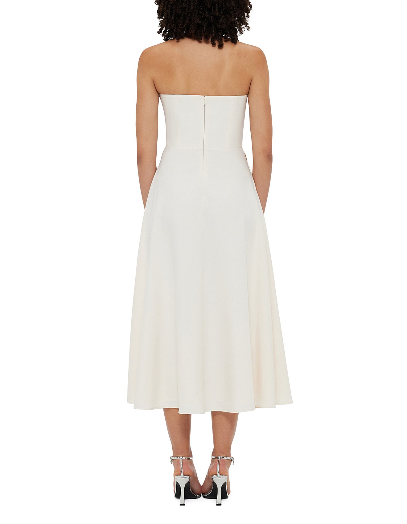 Leo Lin Ivanna Rose Bustier Midi Dress | David Jones
