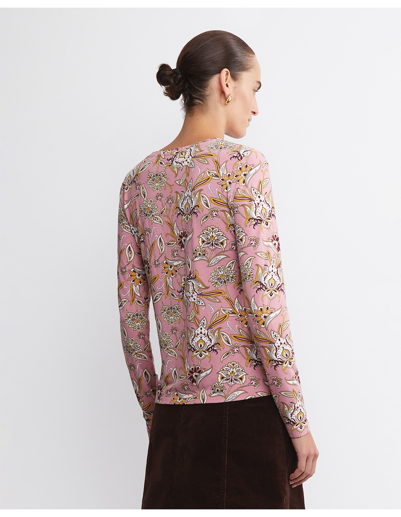 Sportscraft Sue Paisley Long Sleeve Magic Tee | David Jones