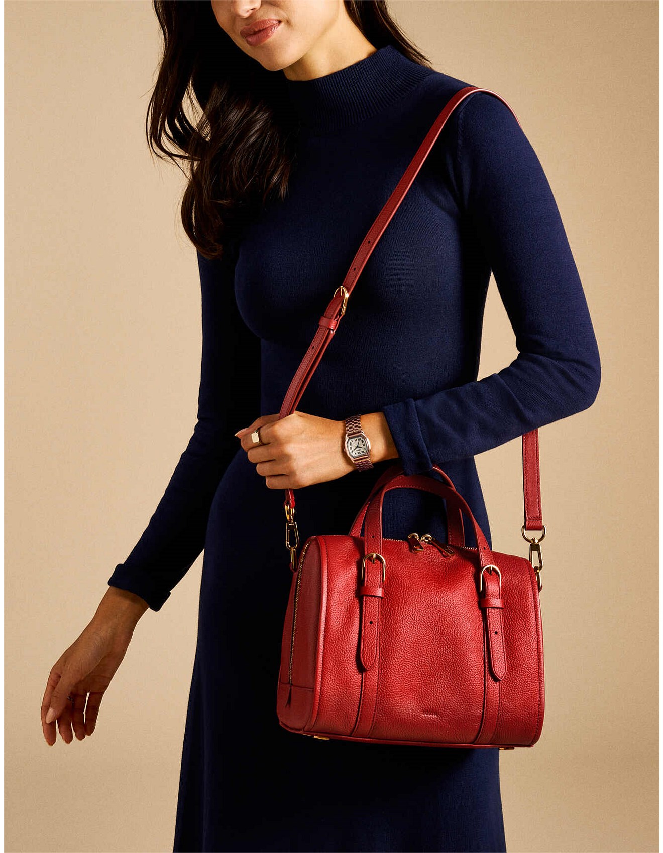 Fossil Carlie Satchel Bag | David Jones