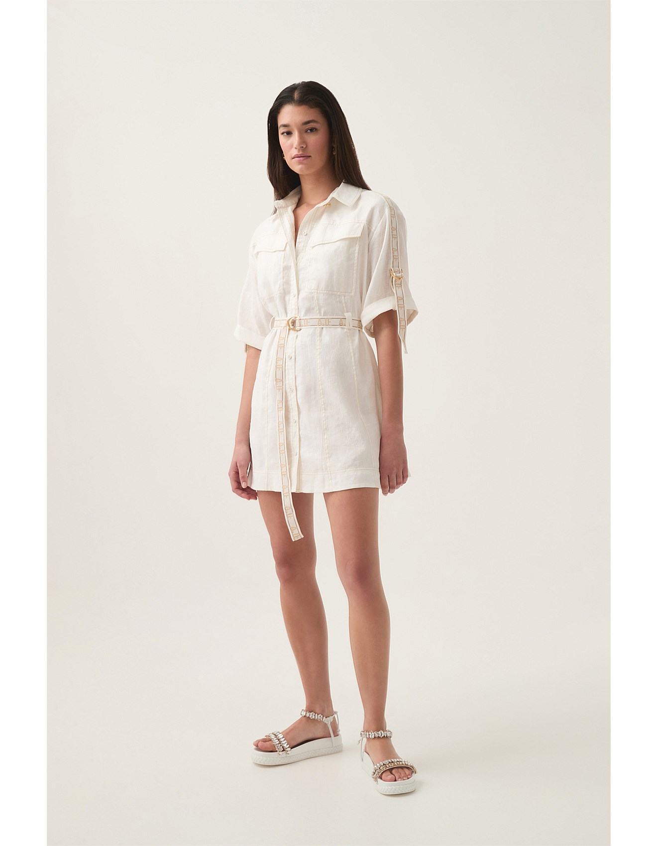 Aje Imogen Logo Mini Dress | David Jones