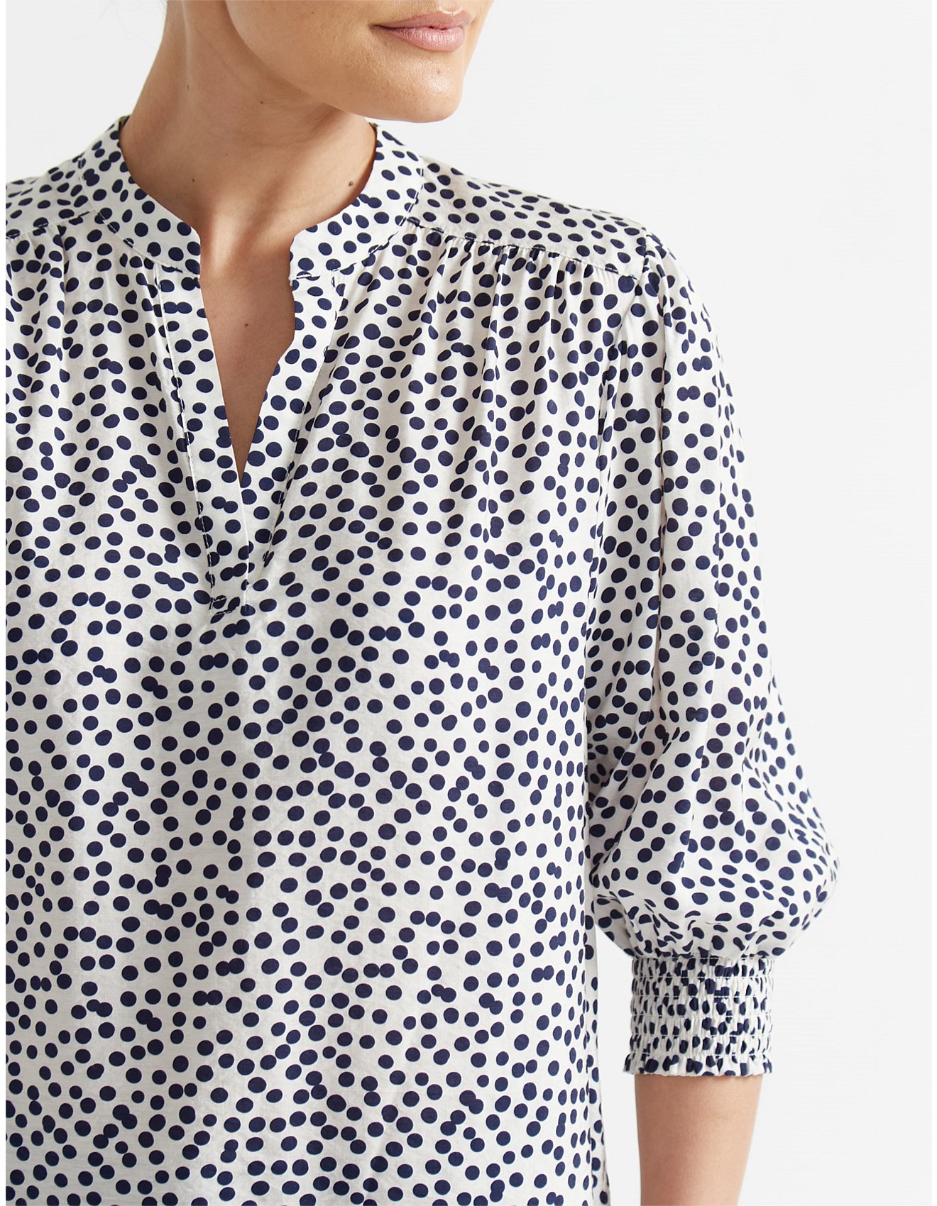 David Jones Collection V Neck Blouse | David Jones