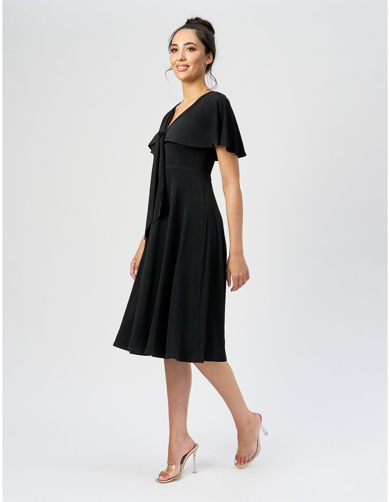 Leona Edmiston Lisa Sailor Cape Cocktail Dress | David Jones