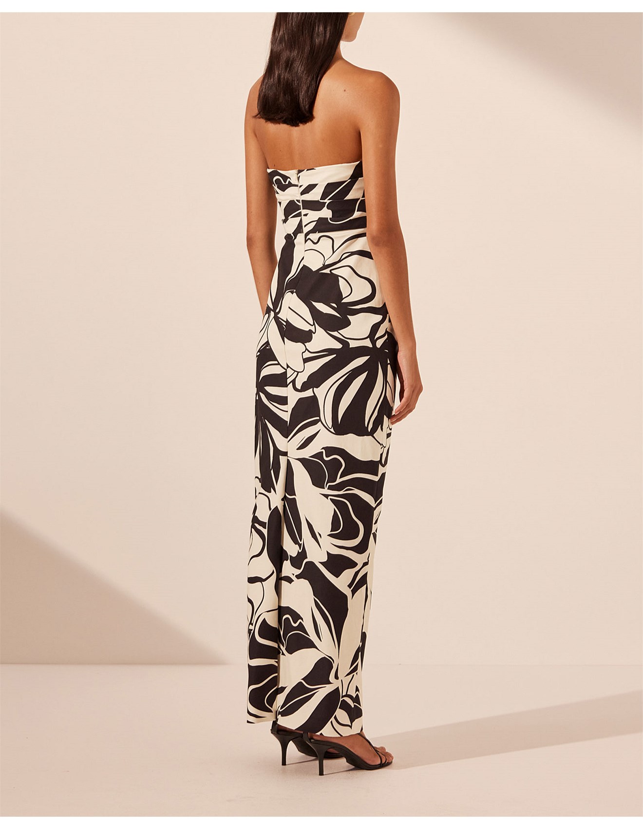 Shona Joy Azize Strapless Draped Maxi Dress | David Jones