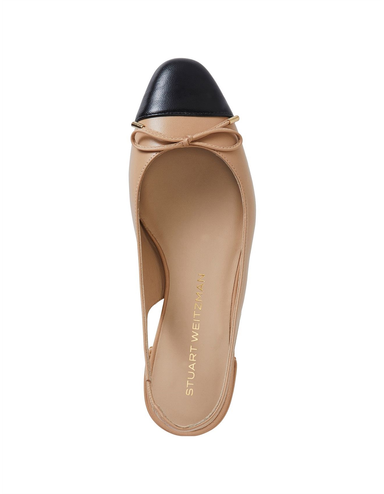 Stuart Weitzman Sleek Bow Slingback Flat | David Jones