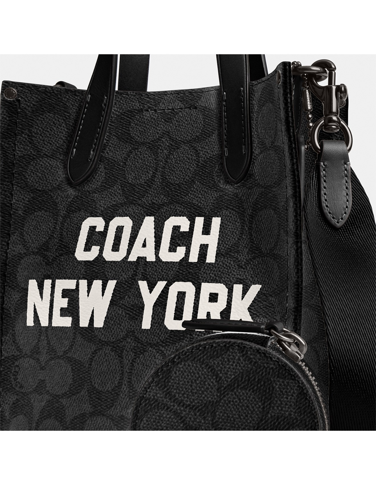 Coach Relay Tote Bag 17 In Signature Canvas With Coach Graphic | David ...
