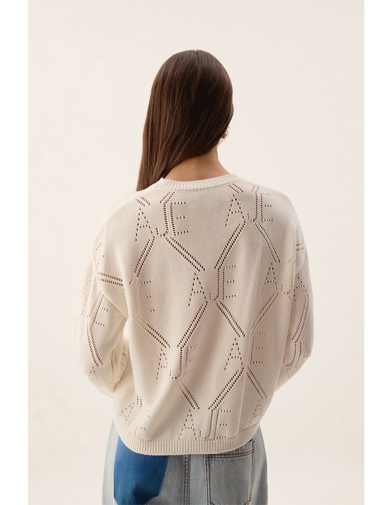 Aje Harmony Logo Knit | David Jones