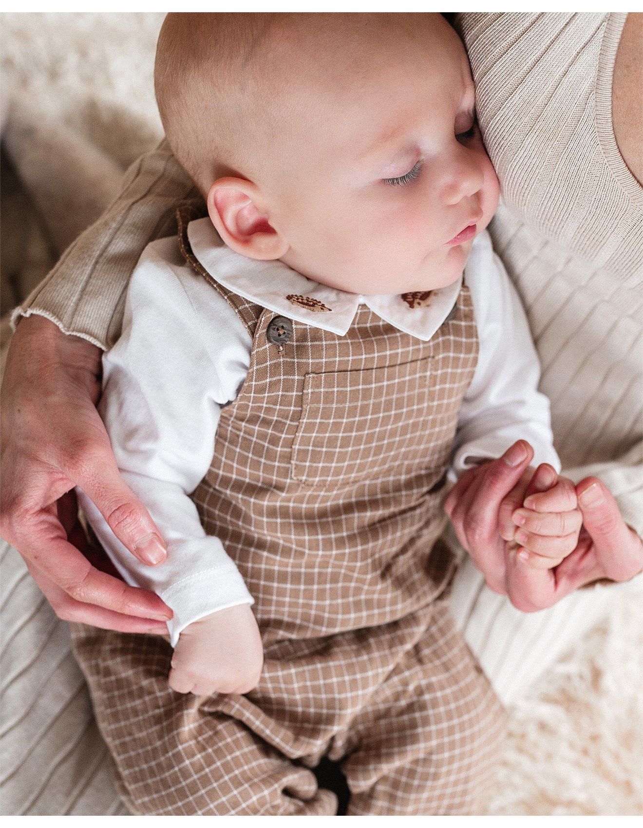 Bebe By Minihaha Baby Oliver Collar Bodysuit | David Jones