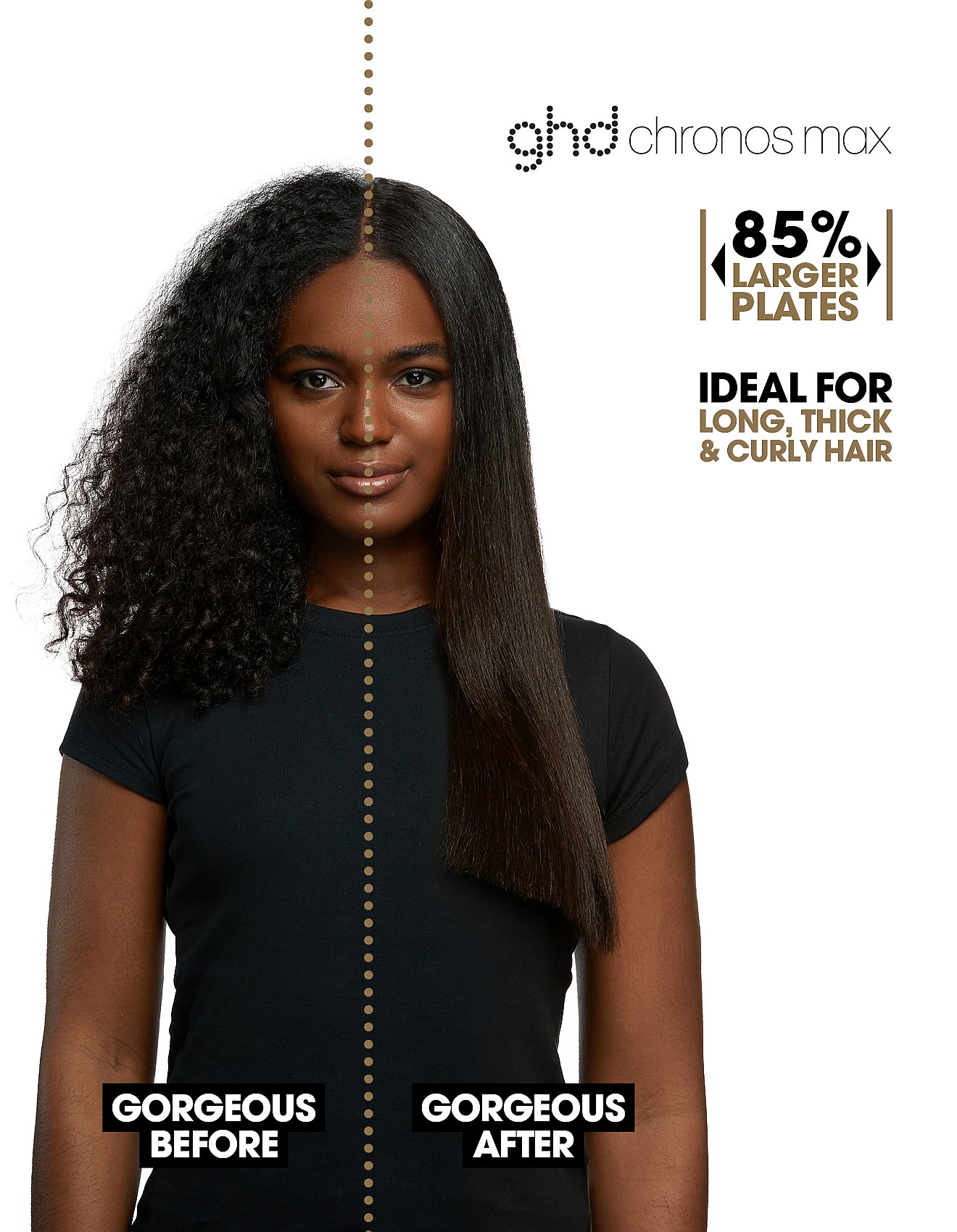 Ghd Chronos Max Wide Plate Hair Straightener -White | David Jones