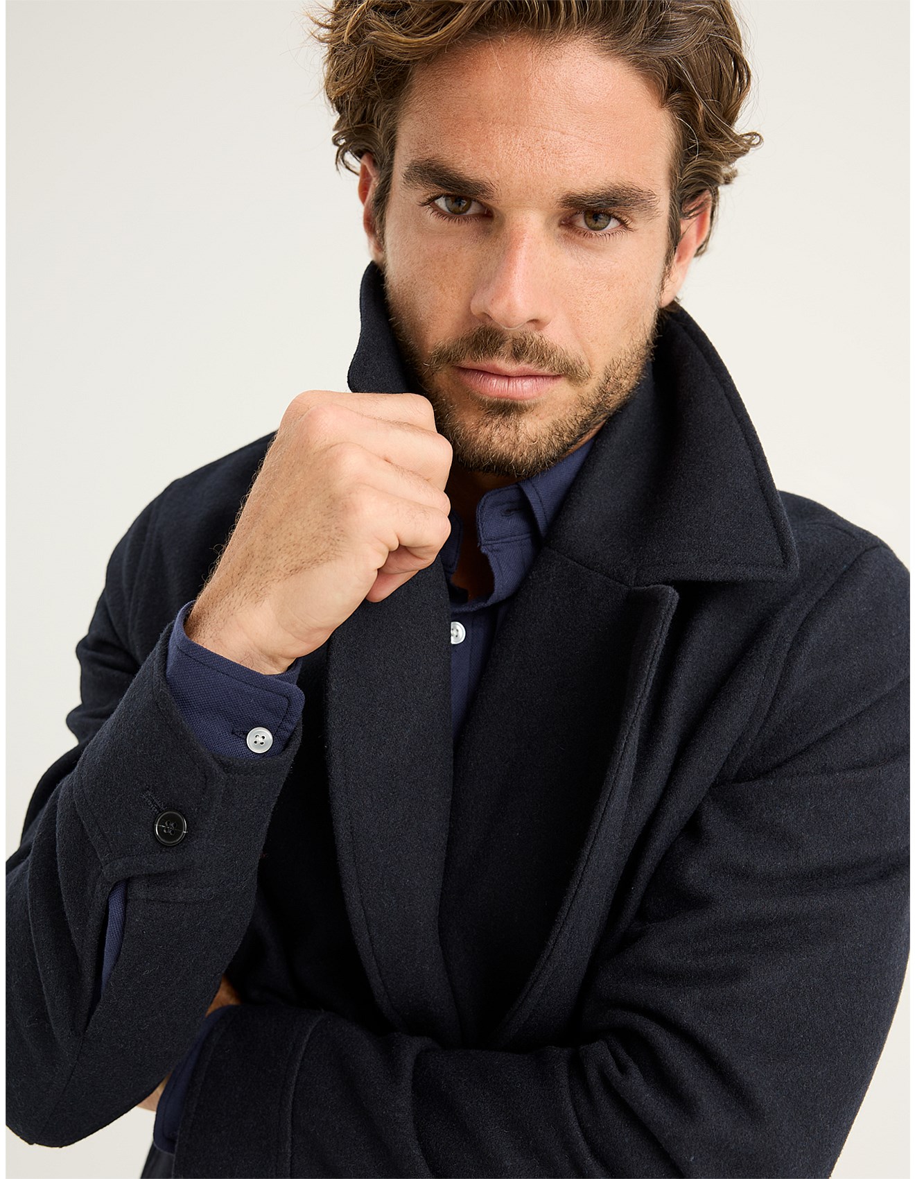 Yarra Trail Everett Pea Coat | David Jones