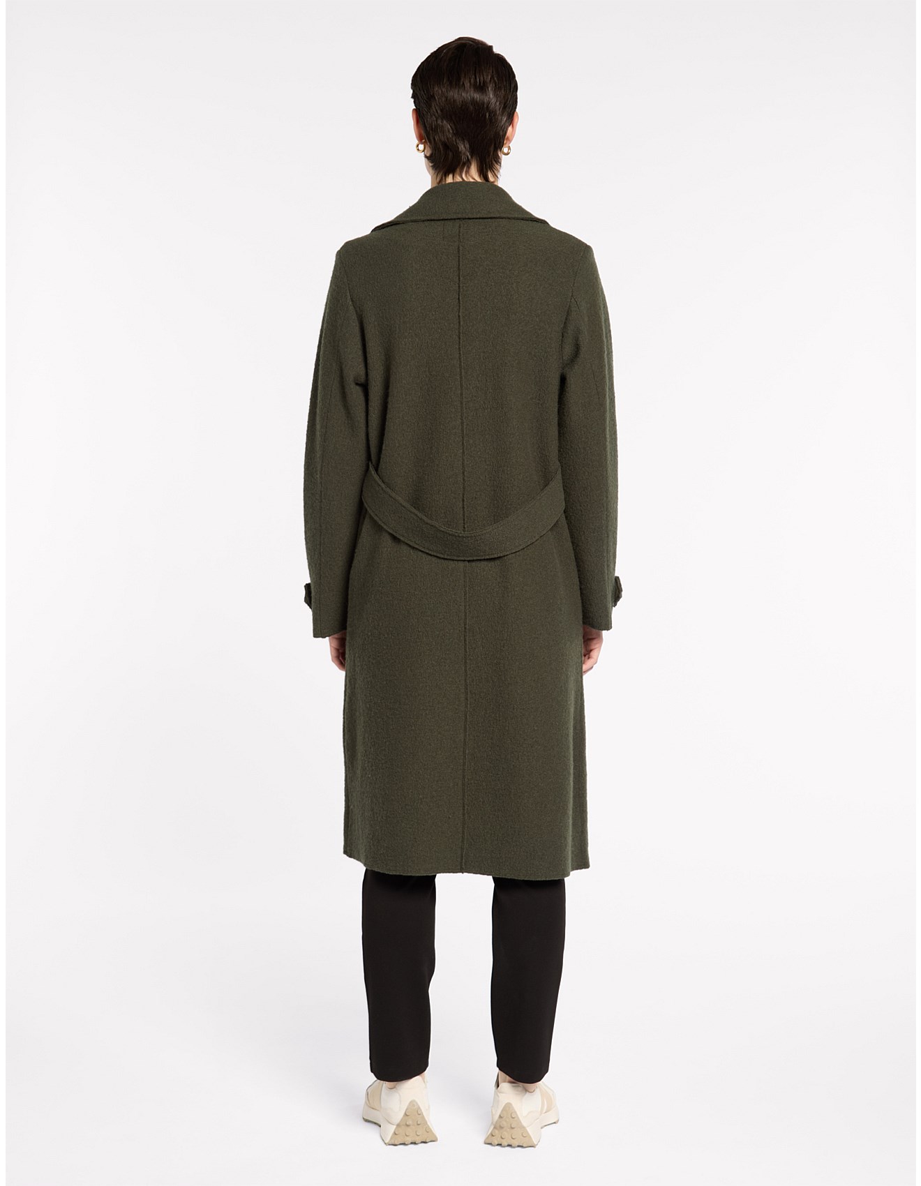 Marco Polo Boiled Wool Moto Coat | David Jones