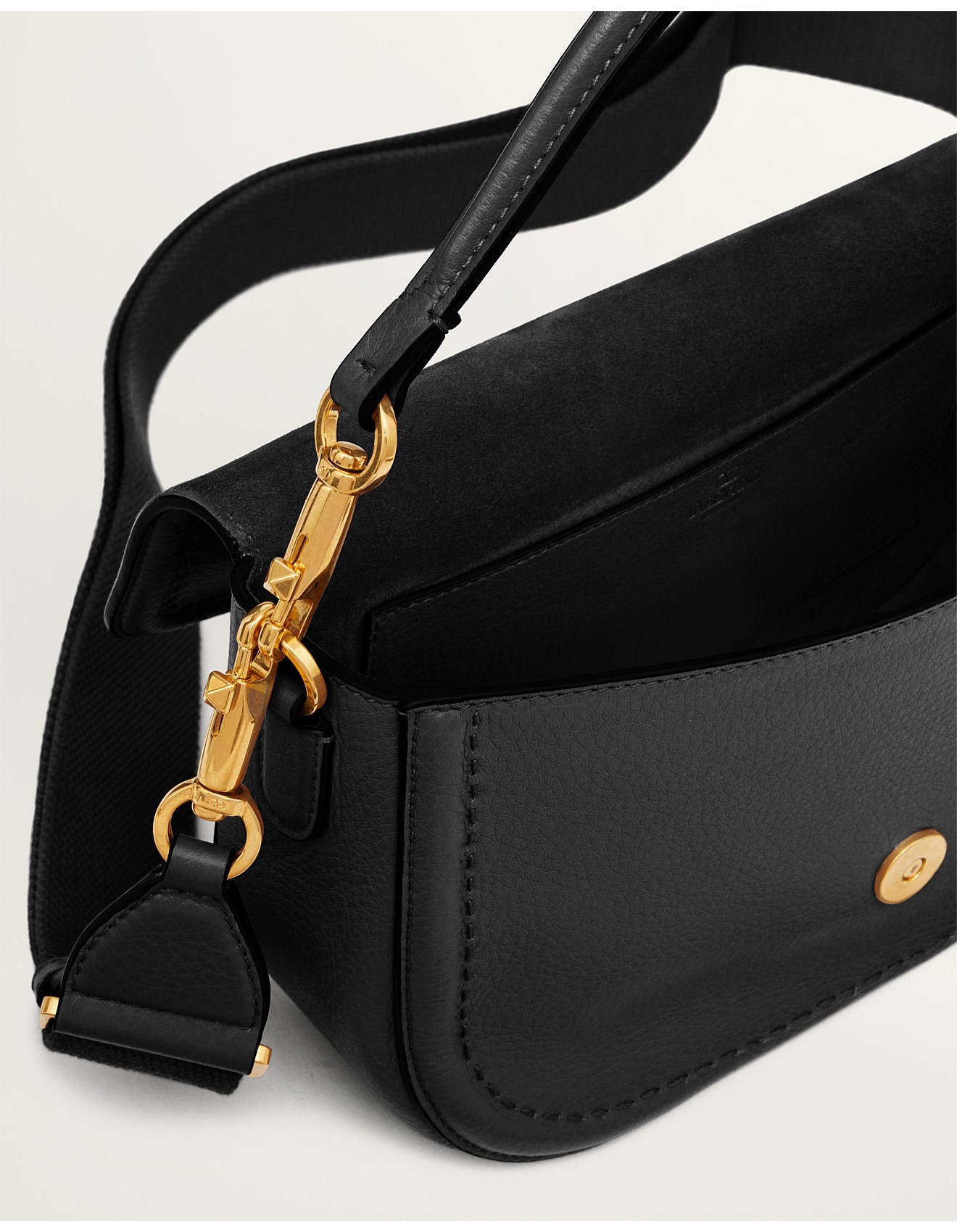 Valentino Alltime Shoulder Bag In Grainy Calfskin Leather | David Jones