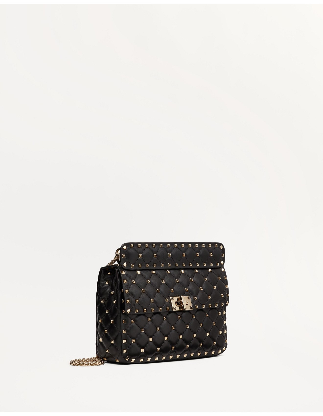 Valentino Rockstud Spike Medium Shoulder Bag In Nappa Leather | David Jones