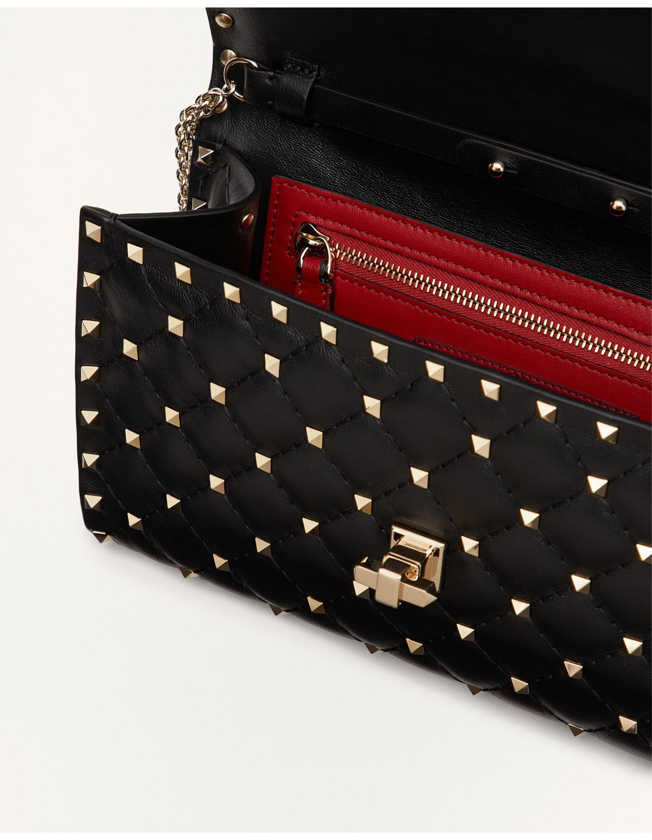 Valentino Rockstud Spike Shoulder Bag In Nappa Leather | David Jones