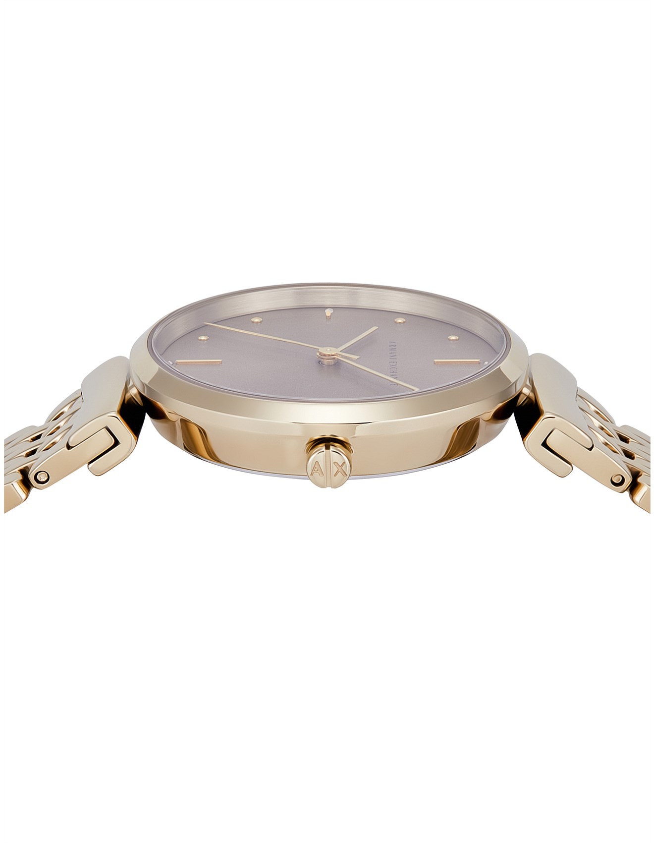 Armani Exchange Gold Tone Analogue Watch | David Jones