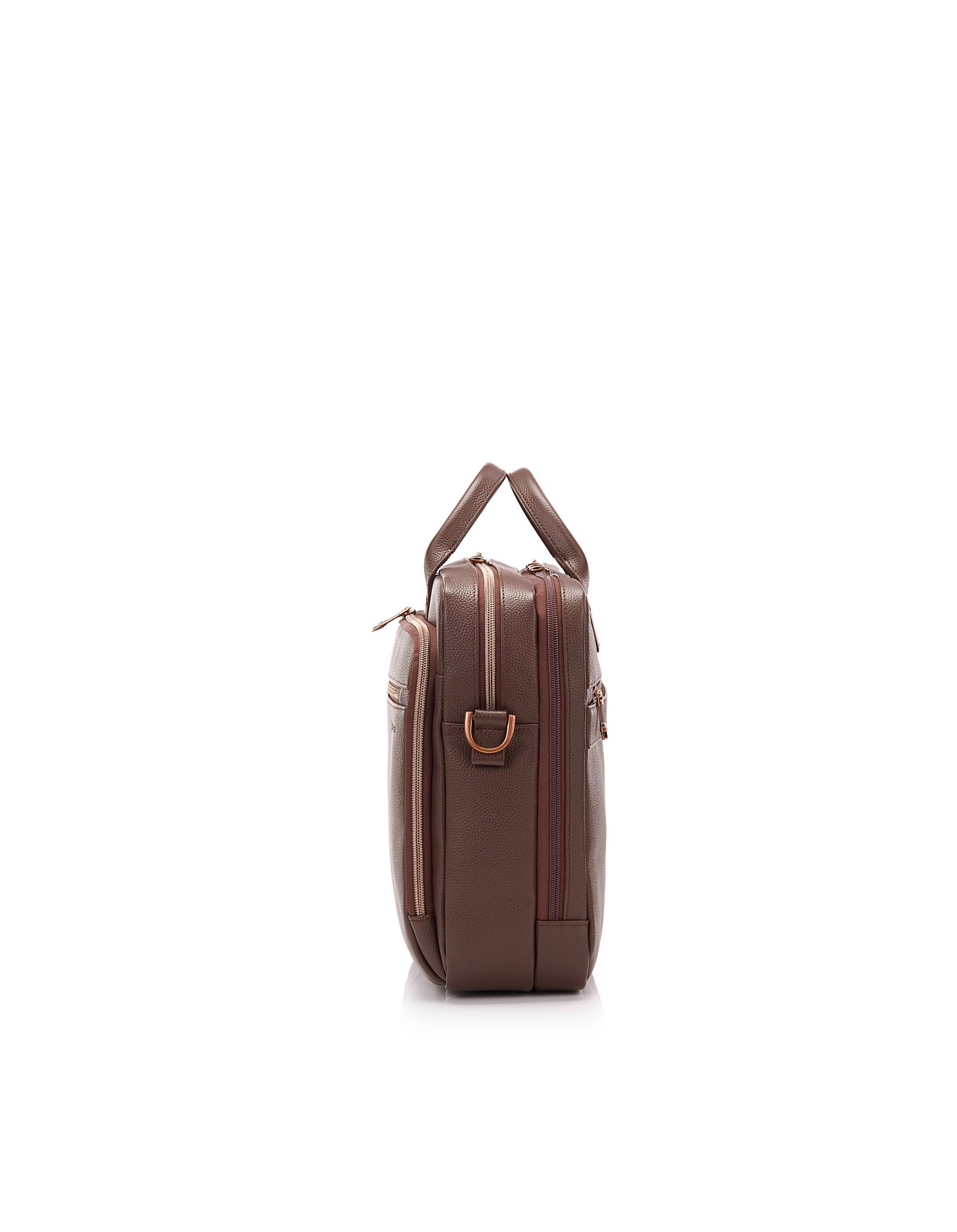 Samsonite Classic Leather Toploader Chocolate | David Jones