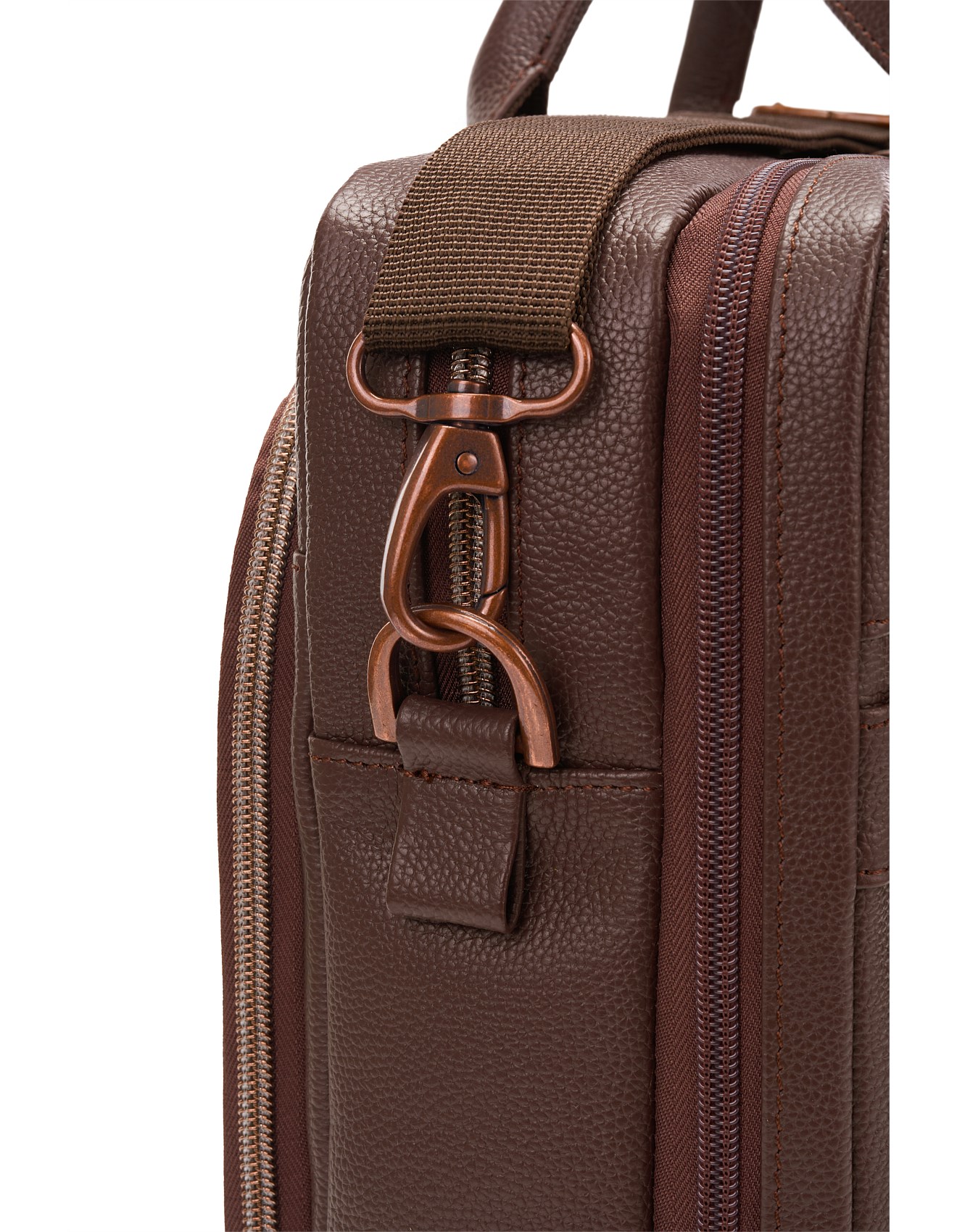 Samsonite Classic Leather Toploader Chocolate | David Jones