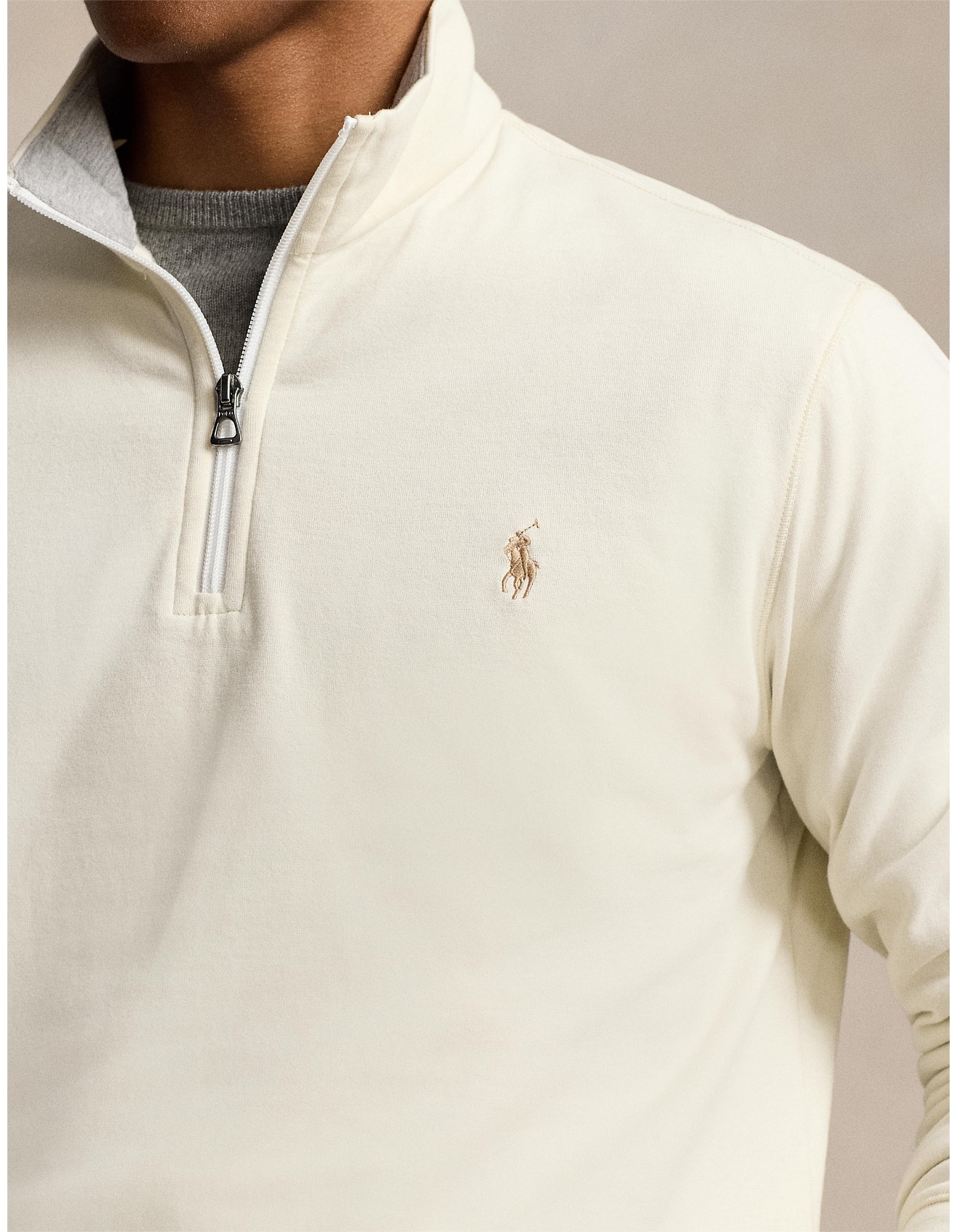 Polo Ralph Lauren Luxury Jersey Quarter-zip Pullover | David Jones