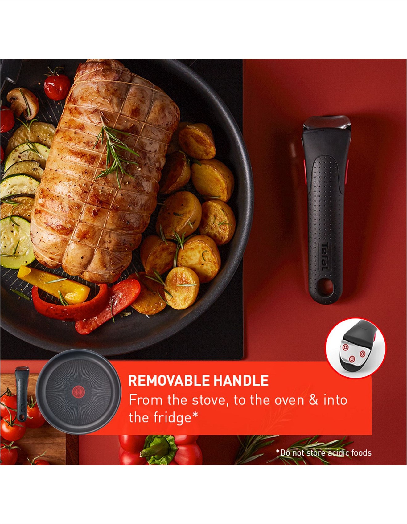 Tefal Ingenio Ultimate Induction Non-stick 3pc Frypan Set | David Jones