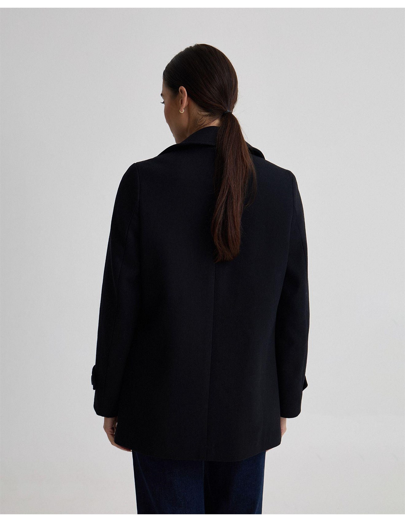Oxford Avril Wool Pea Coat | David Jones