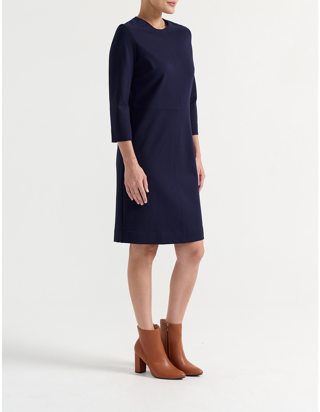 David Jones Collection Ponte A Line Dress | David Jones