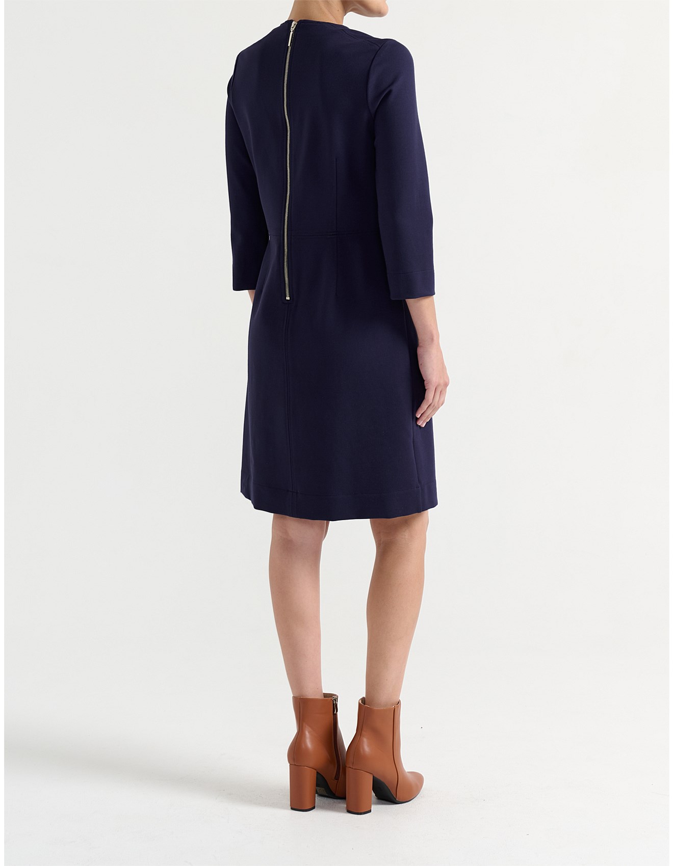 David Jones Collection Ponte A Line Dress | David Jones