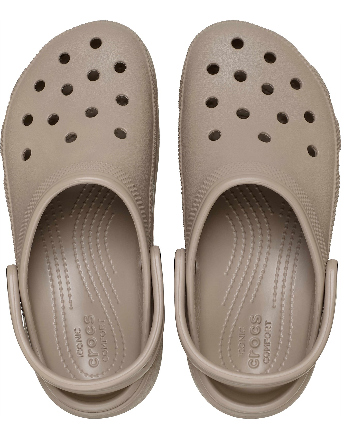 Crocs Classic Platform Clog W Taupe Shoe | David Jones