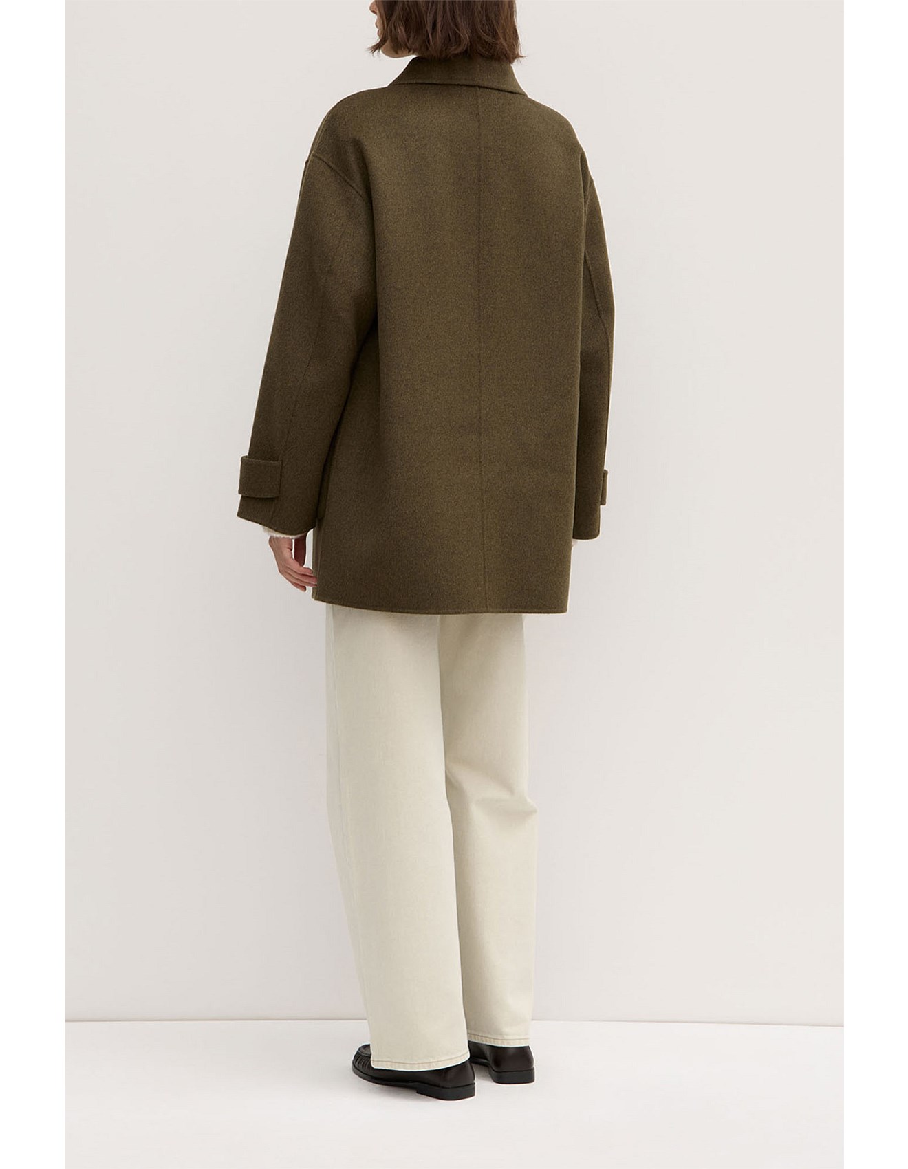 Assembly Label Pierra Wool Coat Spruce Marle | David Jones
