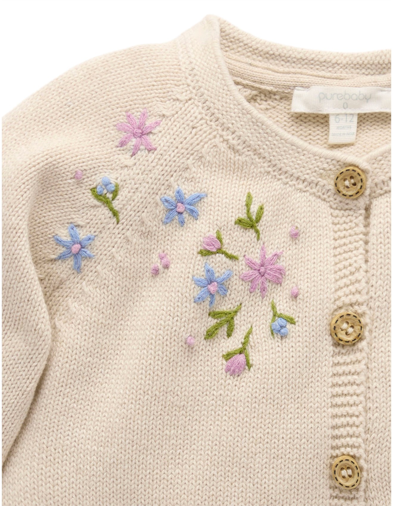 Purebaby Baby Posie Cardigan | David Jones