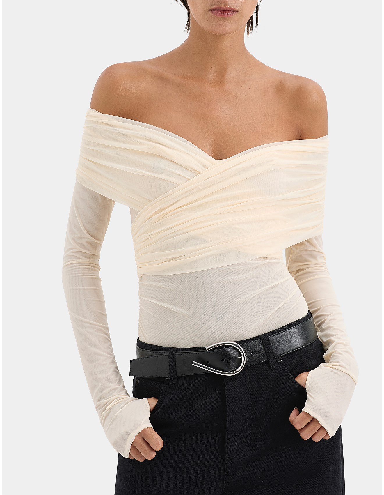 Sir Jacques Gathered Long Sleeve Top | David Jones