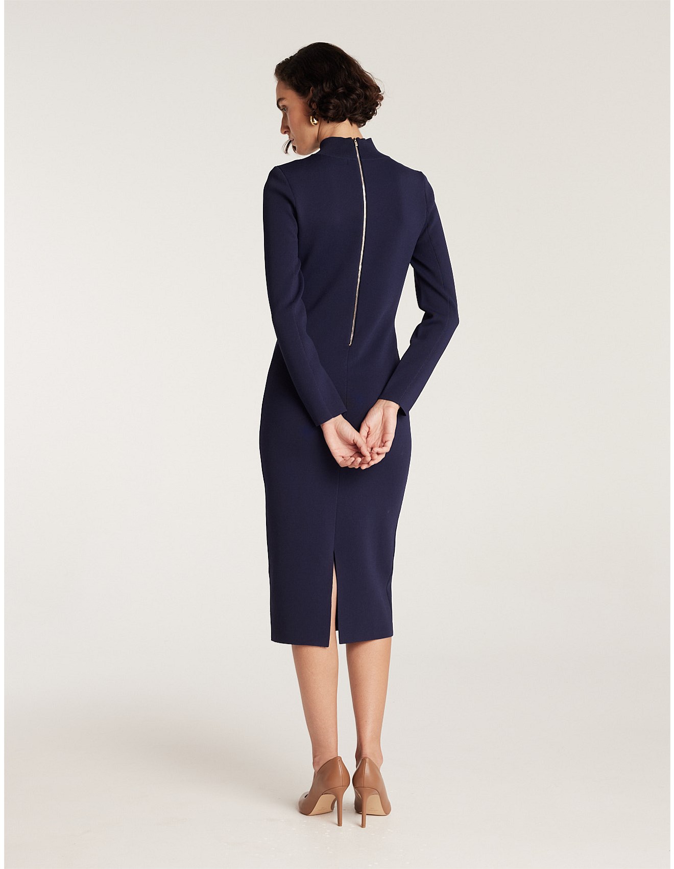 Perri Cutten Crepe Knit Dress | David Jones