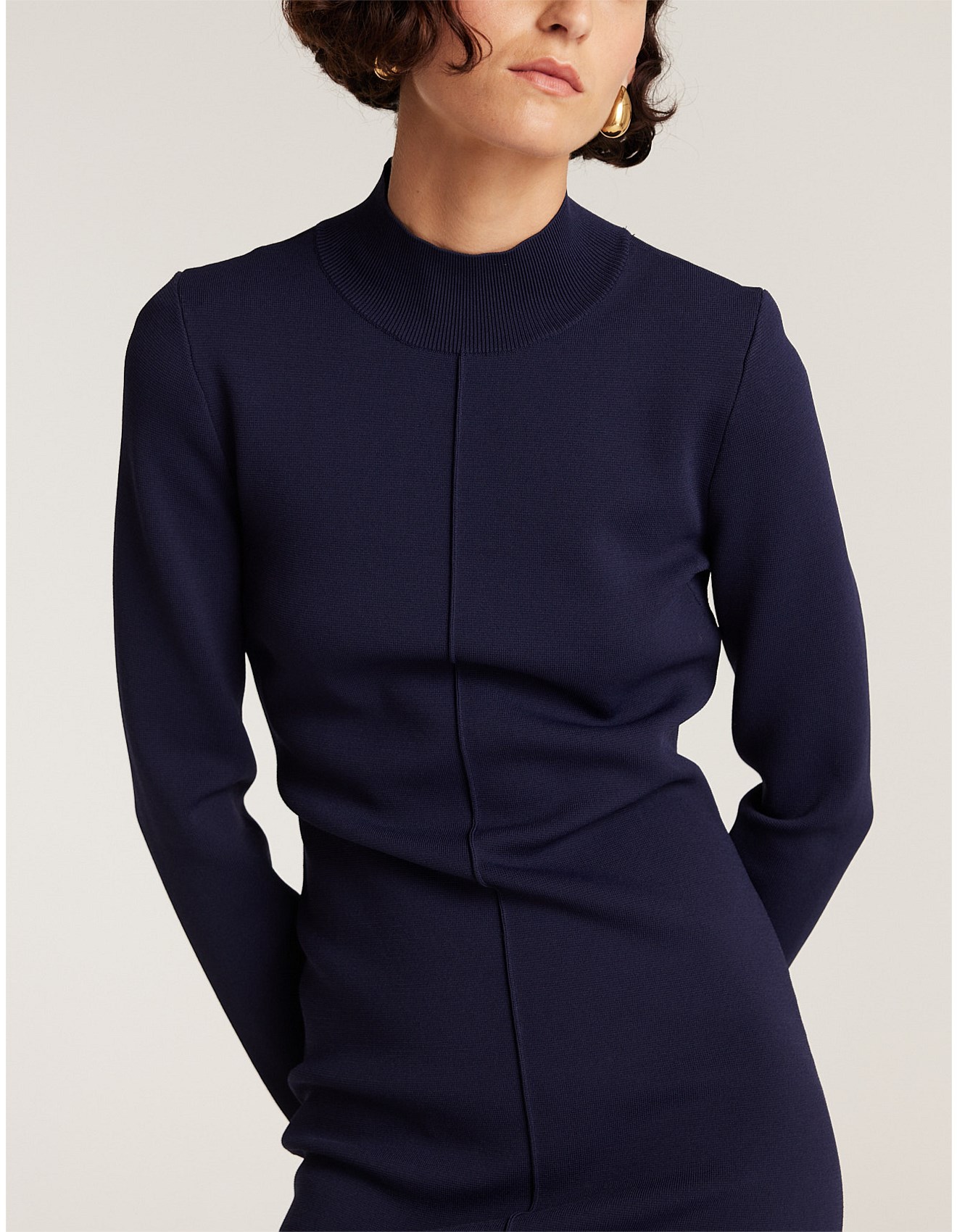 Perri Cutten Crepe Knit Dress | David Jones