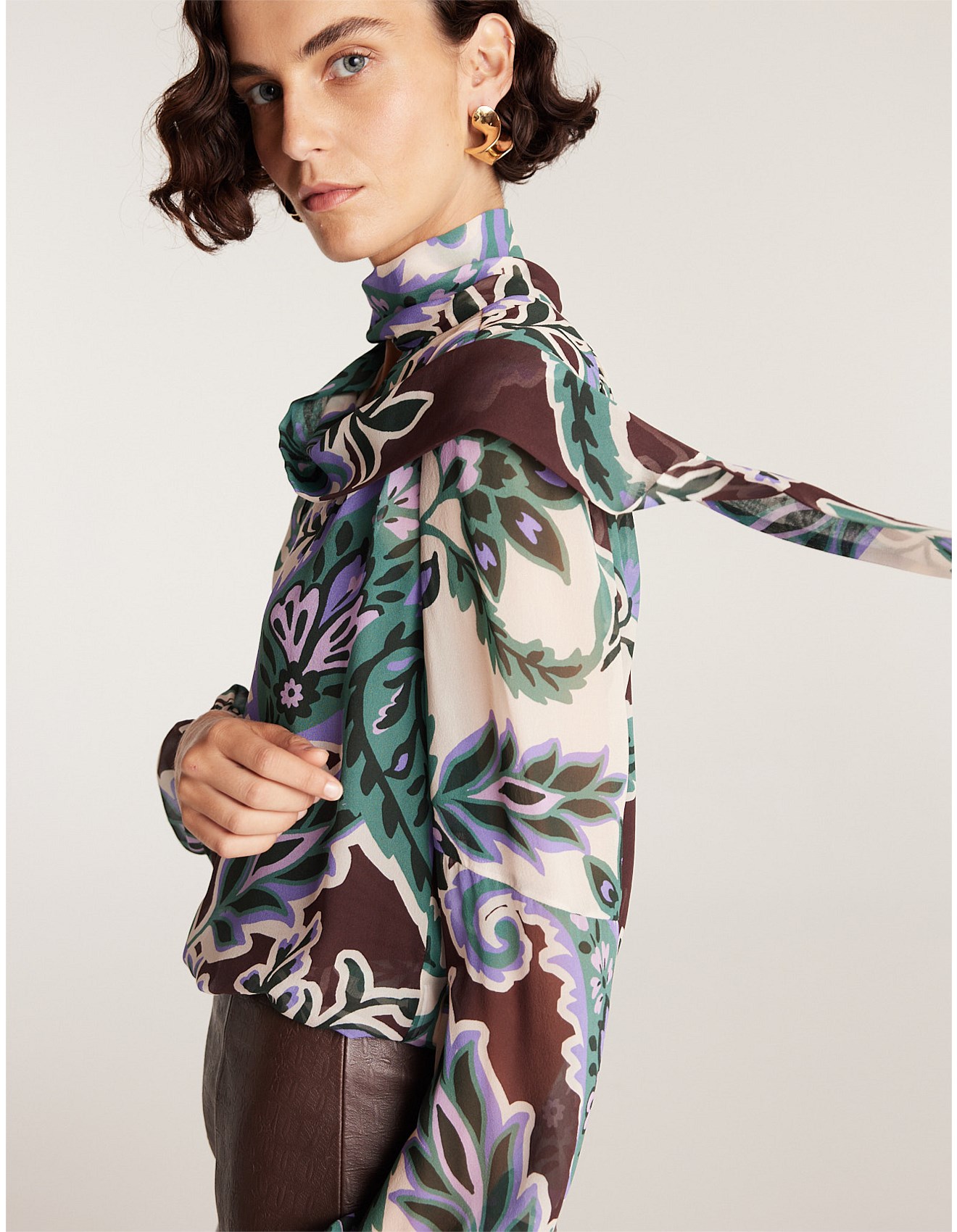 Perri Cutten Ines Silk Top | David Jones