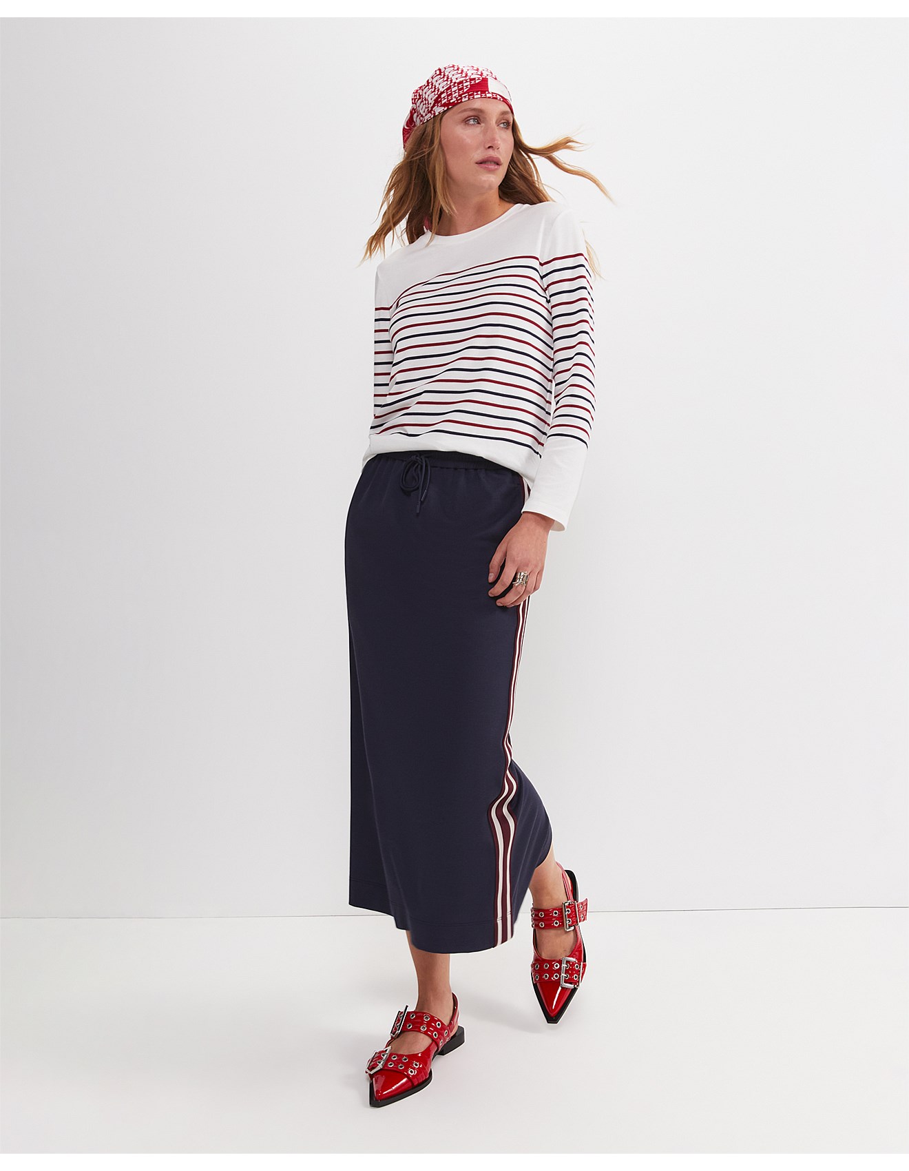 Sportscraft Misha Pull On Midi Skirt | David Jones
