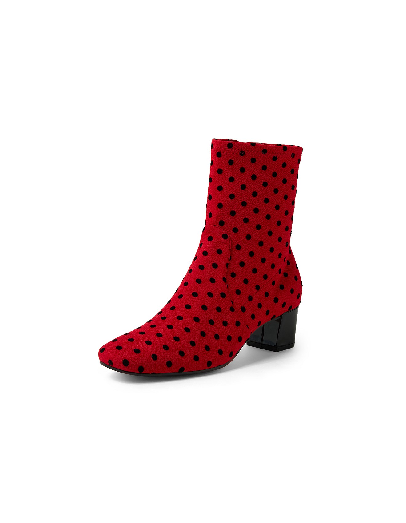 Django & Juliette Hartful Dj Red Spot Stretch Fabric | David Jones