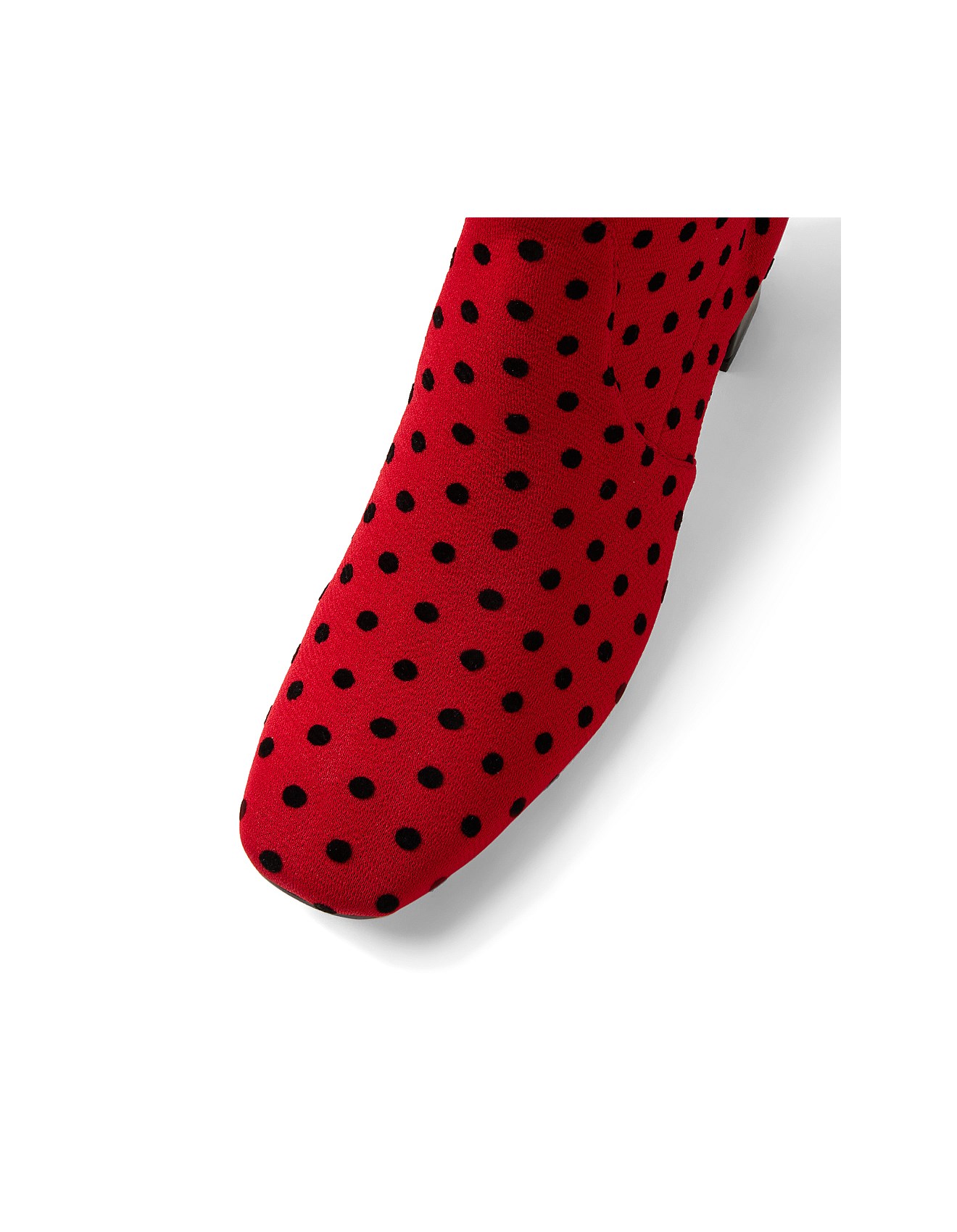 Django & Juliette Hartful Dj Red Spot Stretch Fabric | David Jones