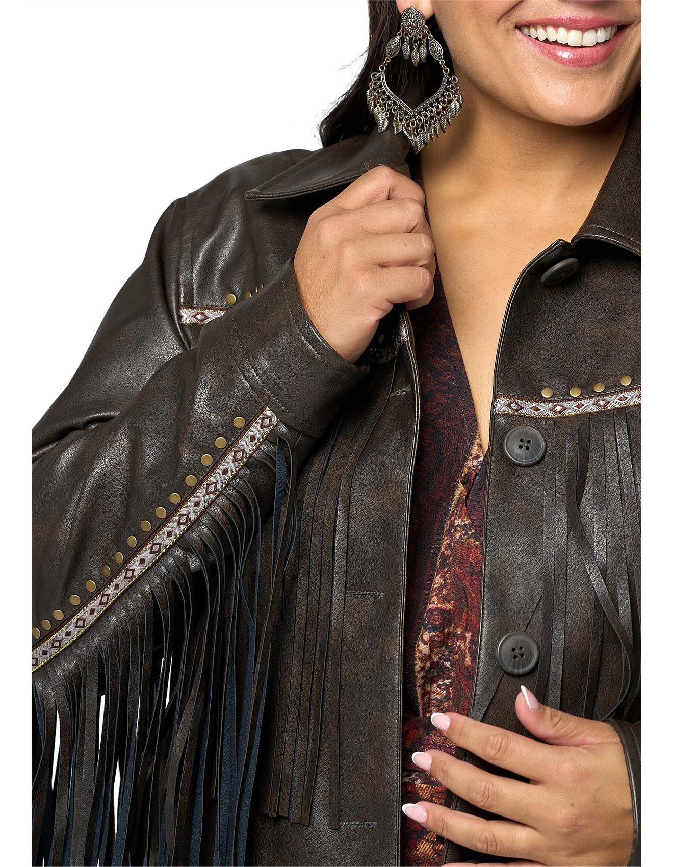 Curve Project the Poetic Gypsy -Gypsy Fables Fringed Jacket | David Jones