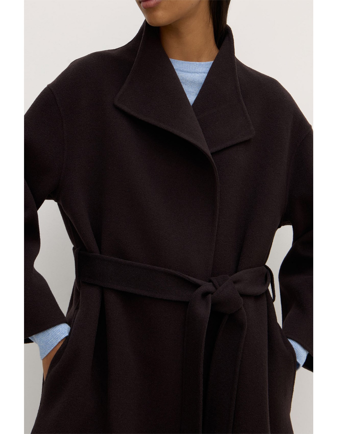 Assembly Label Kinsley Wool Coat Ganache | David Jones