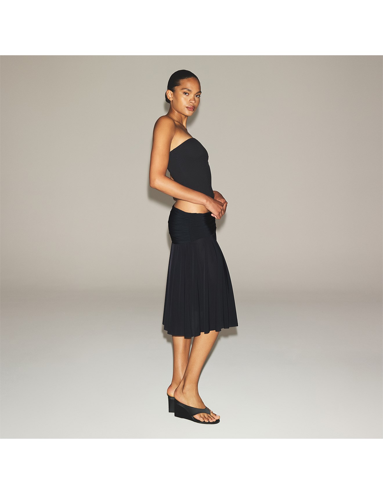 Skims Milky Sheer Midi Skirt | David Jones